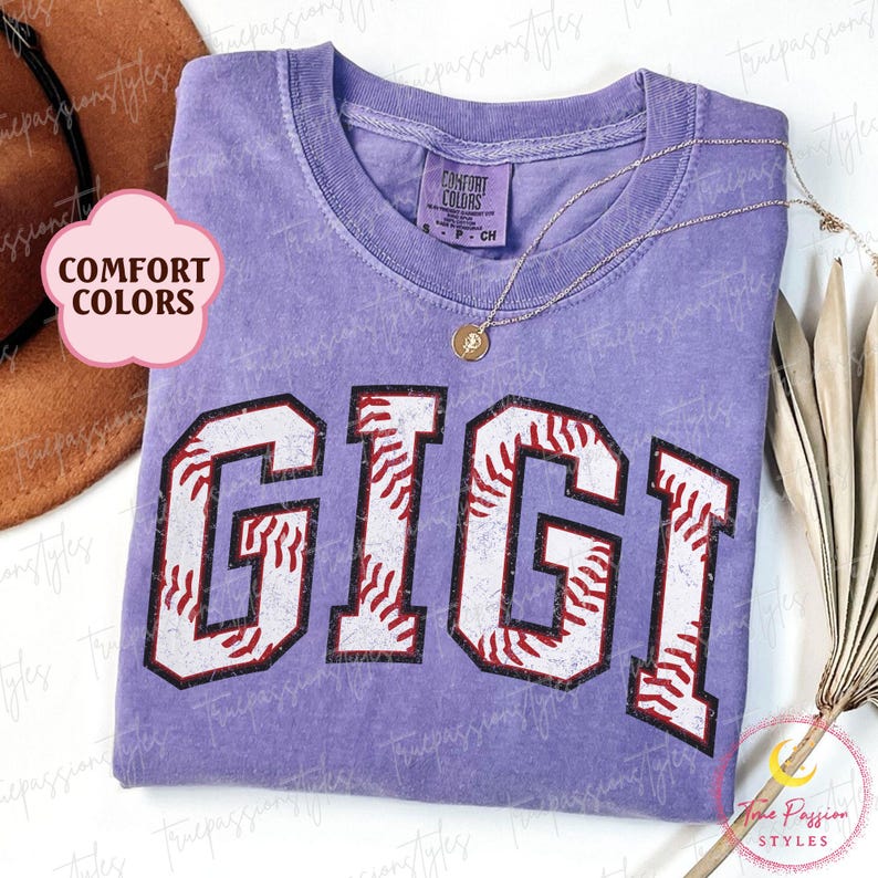 Comfort Colors® Baseball Gigi Shirt, Gigi Baseball Tshirt, Baseball ...