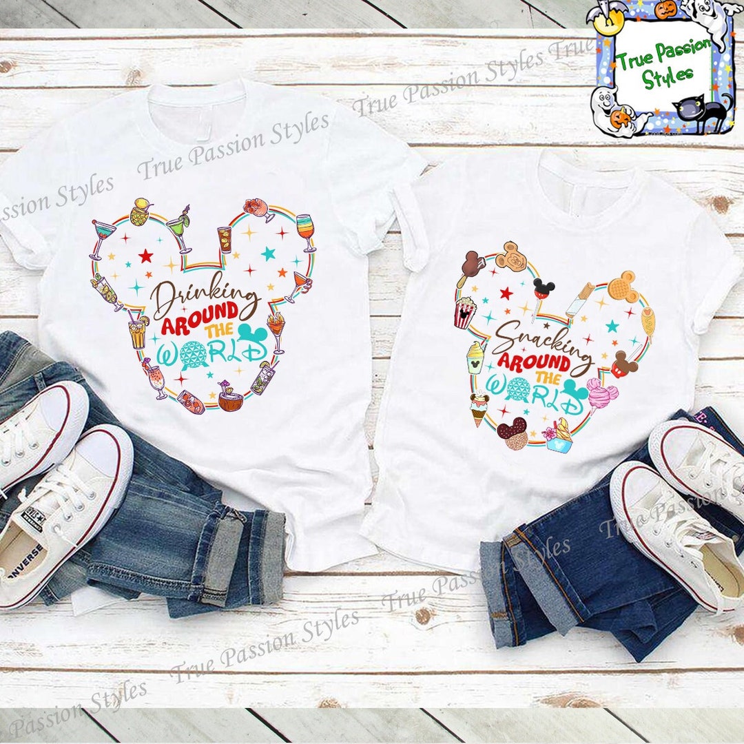 Disney Snacks Shirt Disney Drinks Shirt Snacking Drinking - Etsy