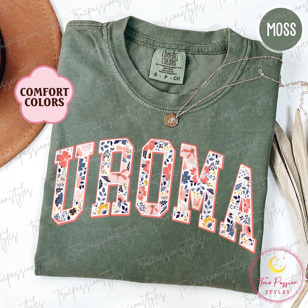 Comfort Colors® Floral Uroma Shirt, Great Grandma Uroma Tshirt, Mothers ...