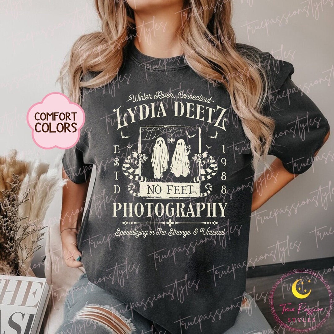 Comfort Colors Lydia Deetz Photography Shirt, Spooky Season T-shirt, Goth Halloween Shirt E7112 ...