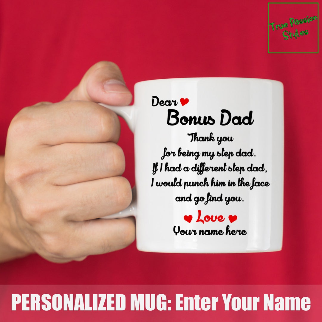 Funny Personalized Step Dad Mug, Humor Father's Day Gift From Step ...
