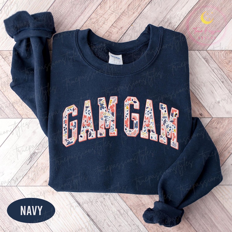 Floral Gam Gam Sweatshirt, New Gam Gam to Be, Mothers Day Gift, Baby ...