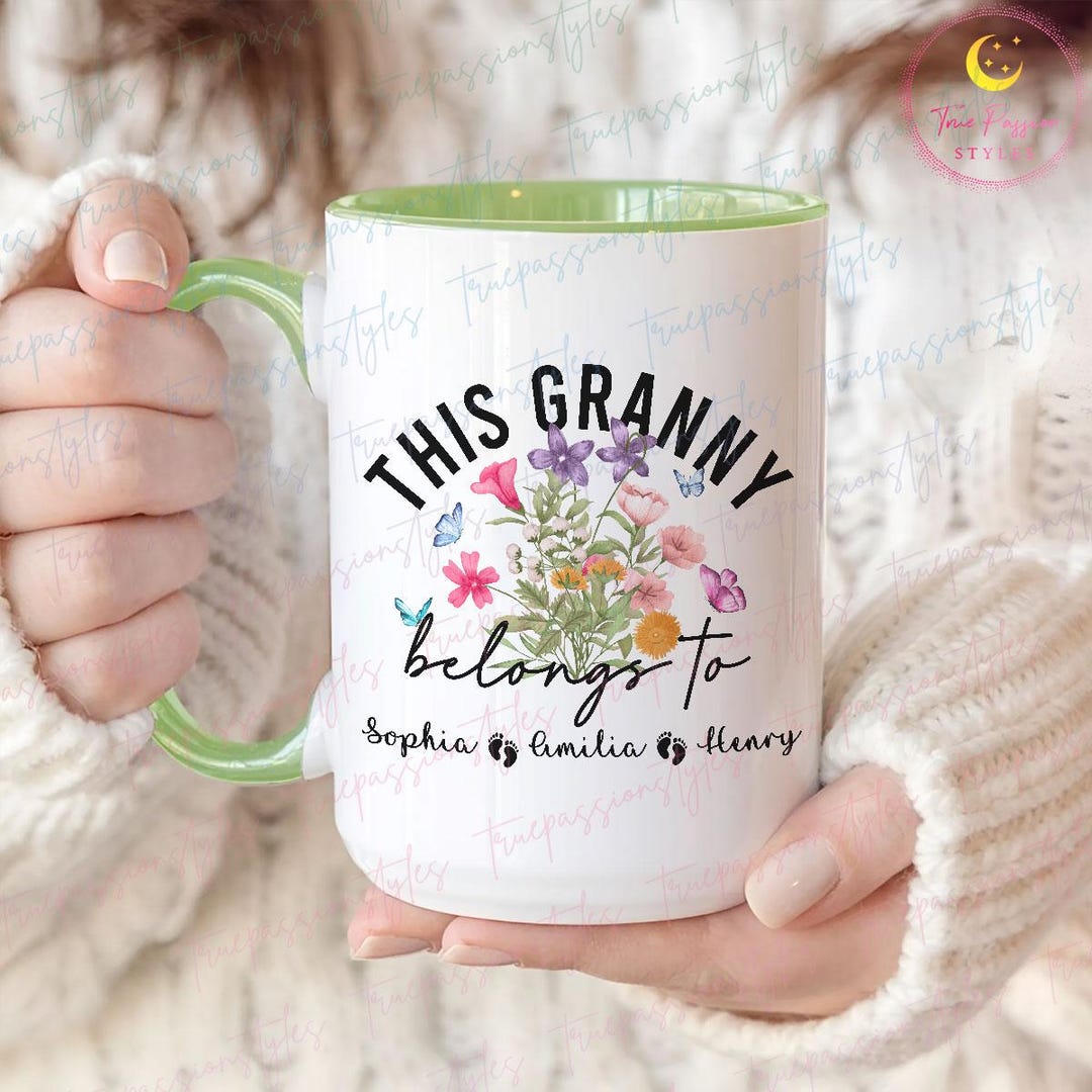 Personalized Granny Mug, This Granny Belongs Mug, New Grandma Mug, New ...