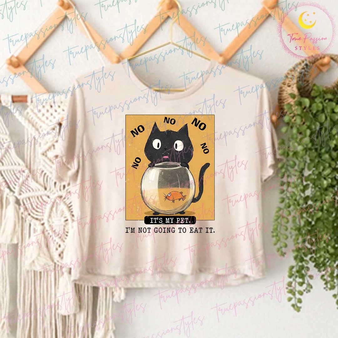 Funny Black Cat Crop Top, Cute Kitten Crop Top, Cat Mom Crop Top, Cat ...