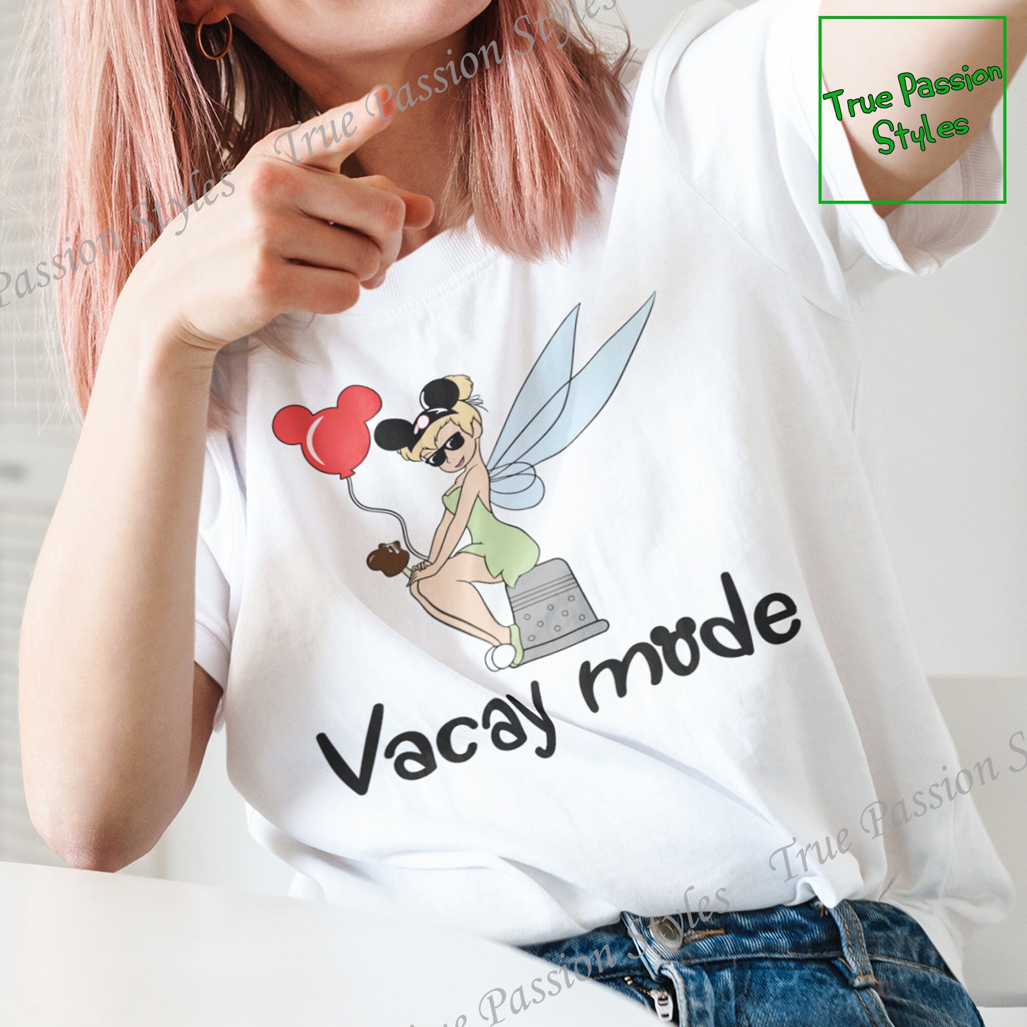 Tinkerbell Tink Peter Pan Vacay Mode Shirt Free Spirit - Etsy