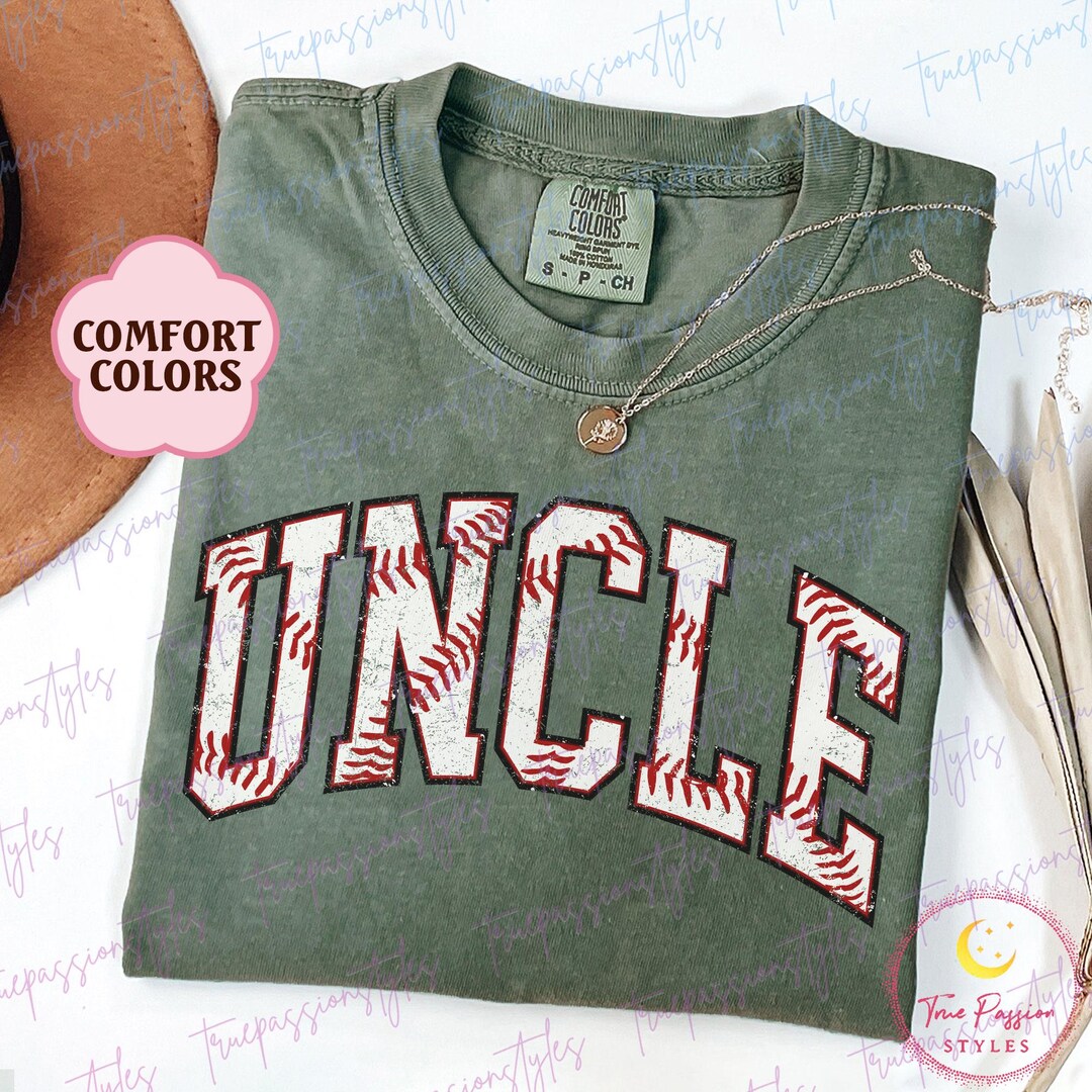 Comfort Colors® Baseball Uncle Shirt, Baseball Uncle Tshirt, Baseball ...