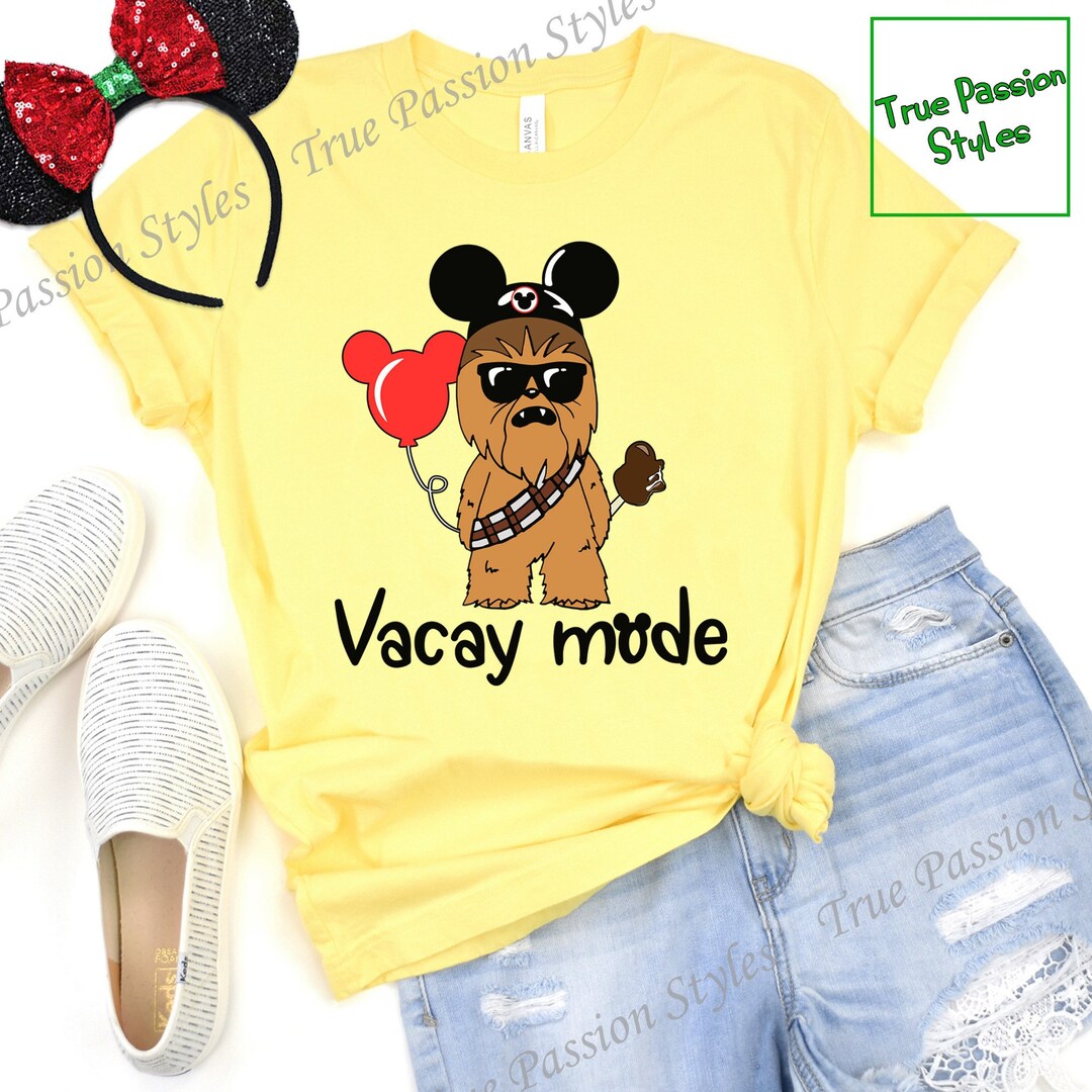 Chewbacca Chewie Chewy Shirt, Vacay Mode Galaxy's Edge T-shirt ...