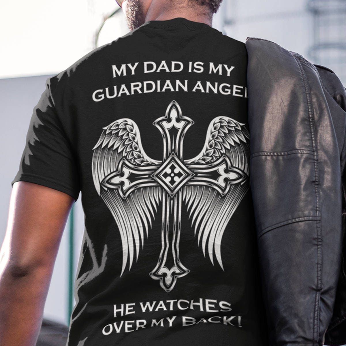 Father T-shirt, My Dad is My Guardian Angel T-shirt, Fathers Day T ...