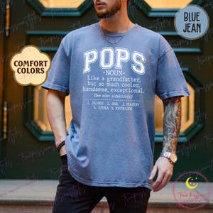 Comfort Colors® Custom Pops Definition Shirt, Personalized Pops Shirt ...