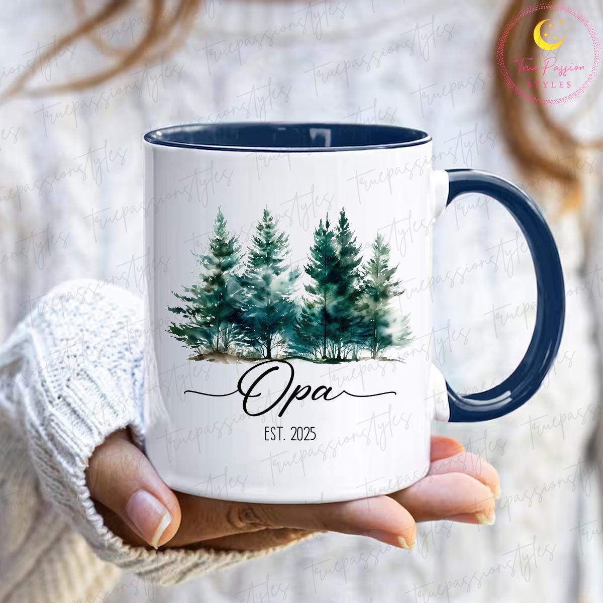 Custom Opa Oma Mug, Personalized Grandparents Mug, Promoted to Oma Mug ...