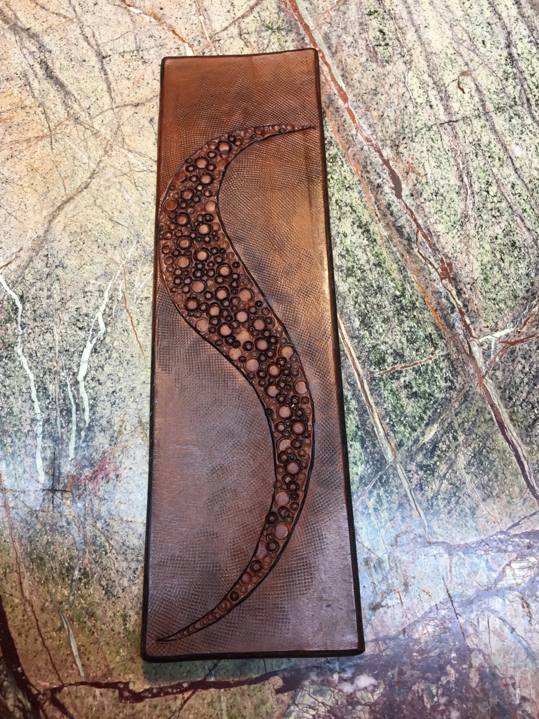Custom Tooled Leather Bookmark - Etsy