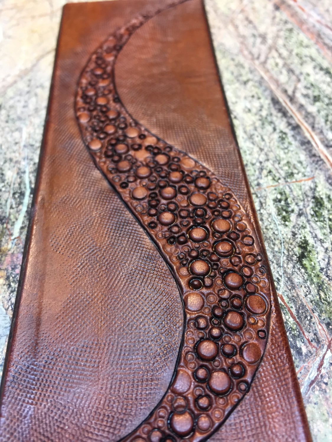 Custom Tooled Leather Bookmark - Etsy