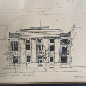 Old Courthouse Toronto Heritage Collection Sketch - Etsy