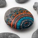 Mandala Art Hand Painted Rock Pattern on Both Sides - Etsy