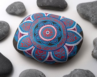 Feather Mandala Rock Art - Etsy