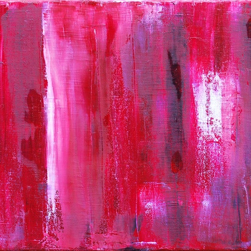 Original Red Abstract Impressionism Oil Painting Modern - Etsy