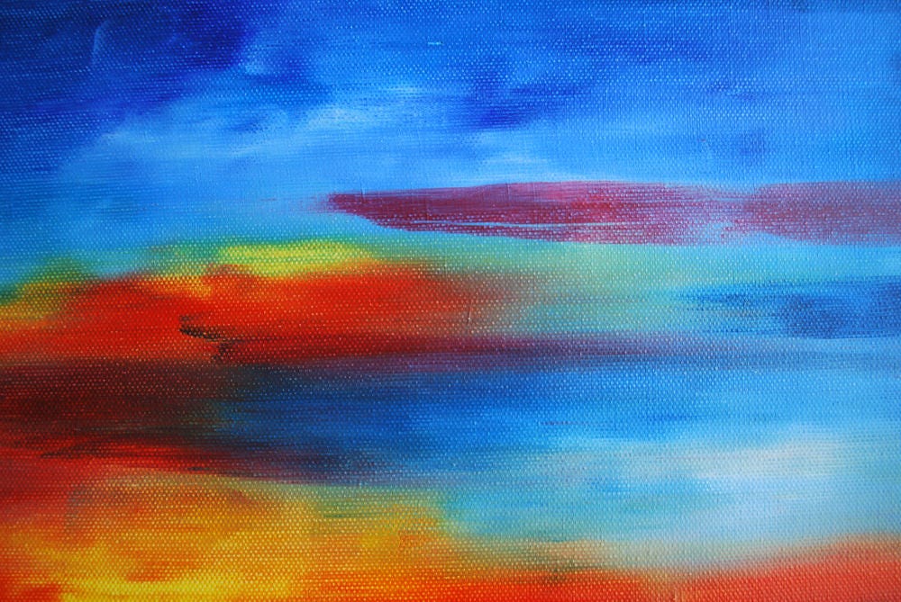 Original Abstract Impressionism Oil Painting Modern Art - Etsy