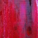 Original Red Abstract Impressionism Oil Painting, Modern Minimalist Art ...