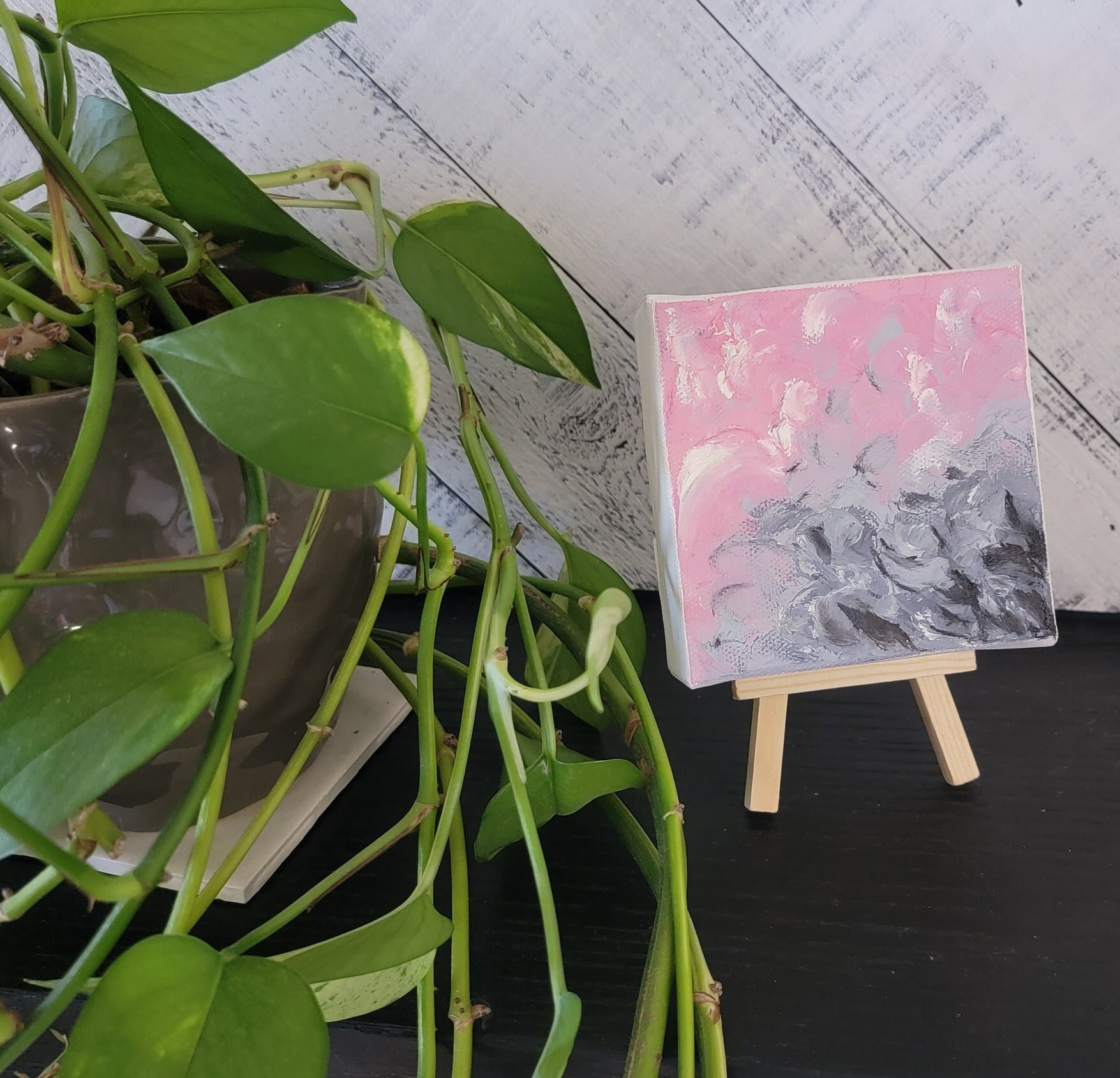 Original Small Abstract Modern Finger Painting Art - Etsy