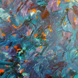 Original Abstract Expressionism Painting Contemporary Blue - Etsy