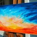 Original Abstract Impressionism Sunset Oil Painting, Contemporary ...
