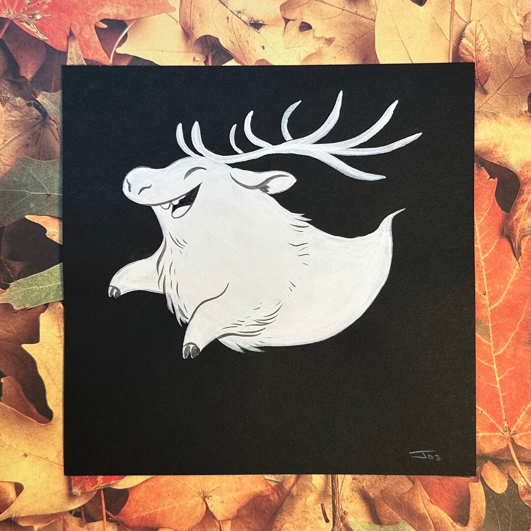 Elk Ghost Original Painting - Etsy