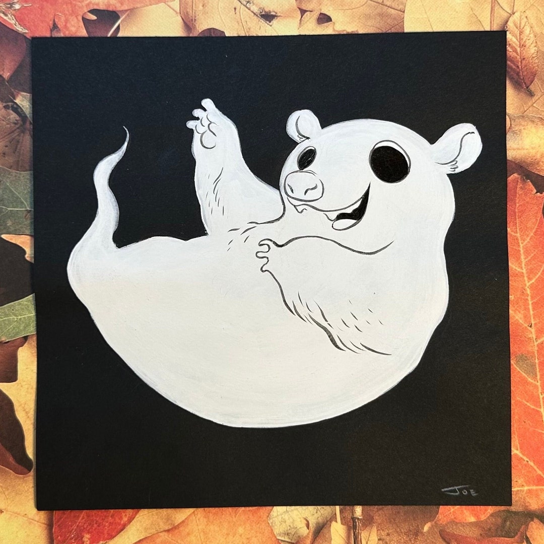 Bear Ghost Original Painting - Etsy