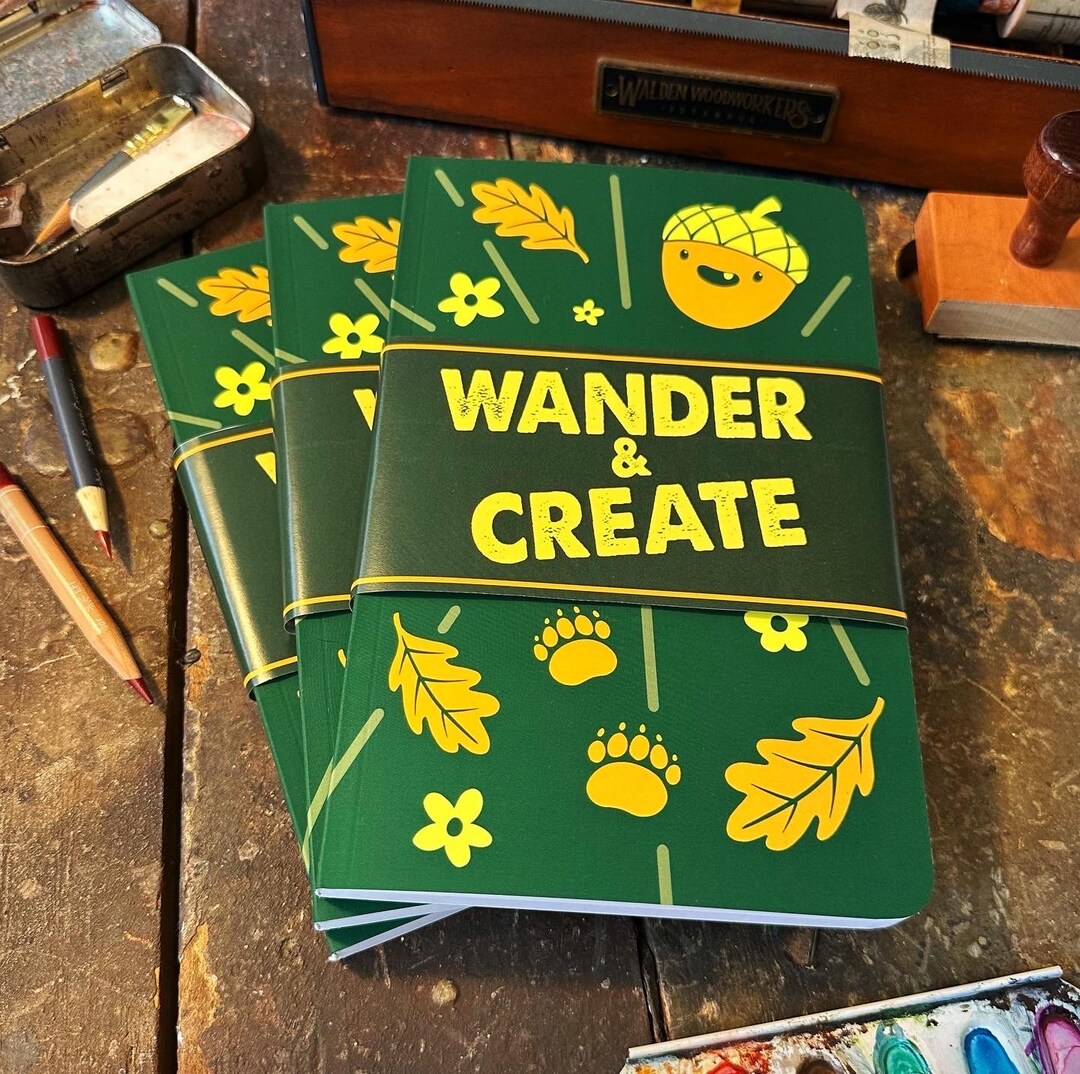 WANDER & CREATE - Sketchbook/journal - Etsy