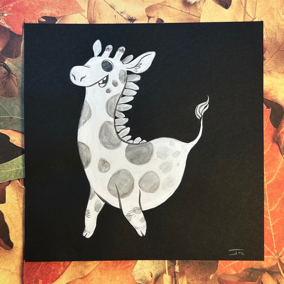 Giraffe Ghost Original Painting - Etsy