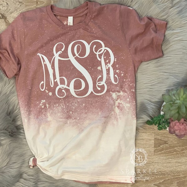 Monogram Tee - Etsy