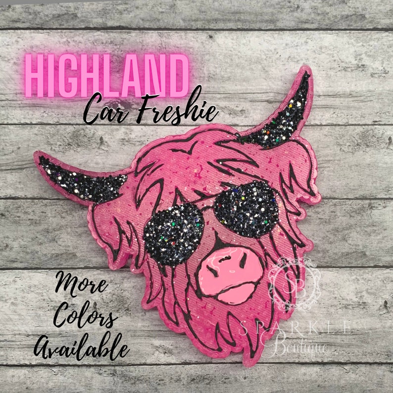 Cow Freshie Car Freshie Highland Cow Car Freshie Great Gift Aroma ...