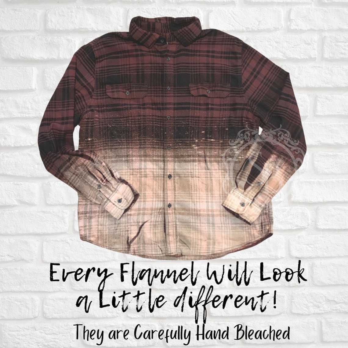 Bleached Flannel Distressed Flannel Acid Washed Vintage - Etsy