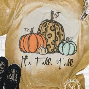 Fall Shirts for Women Fall Tshirt BLEACHED SHIRT Autumn - Etsy