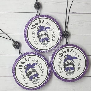 Car Freshie, Feeling IDGAF Ish Car Freshie, Aroma Scented Car Candle - Etsy