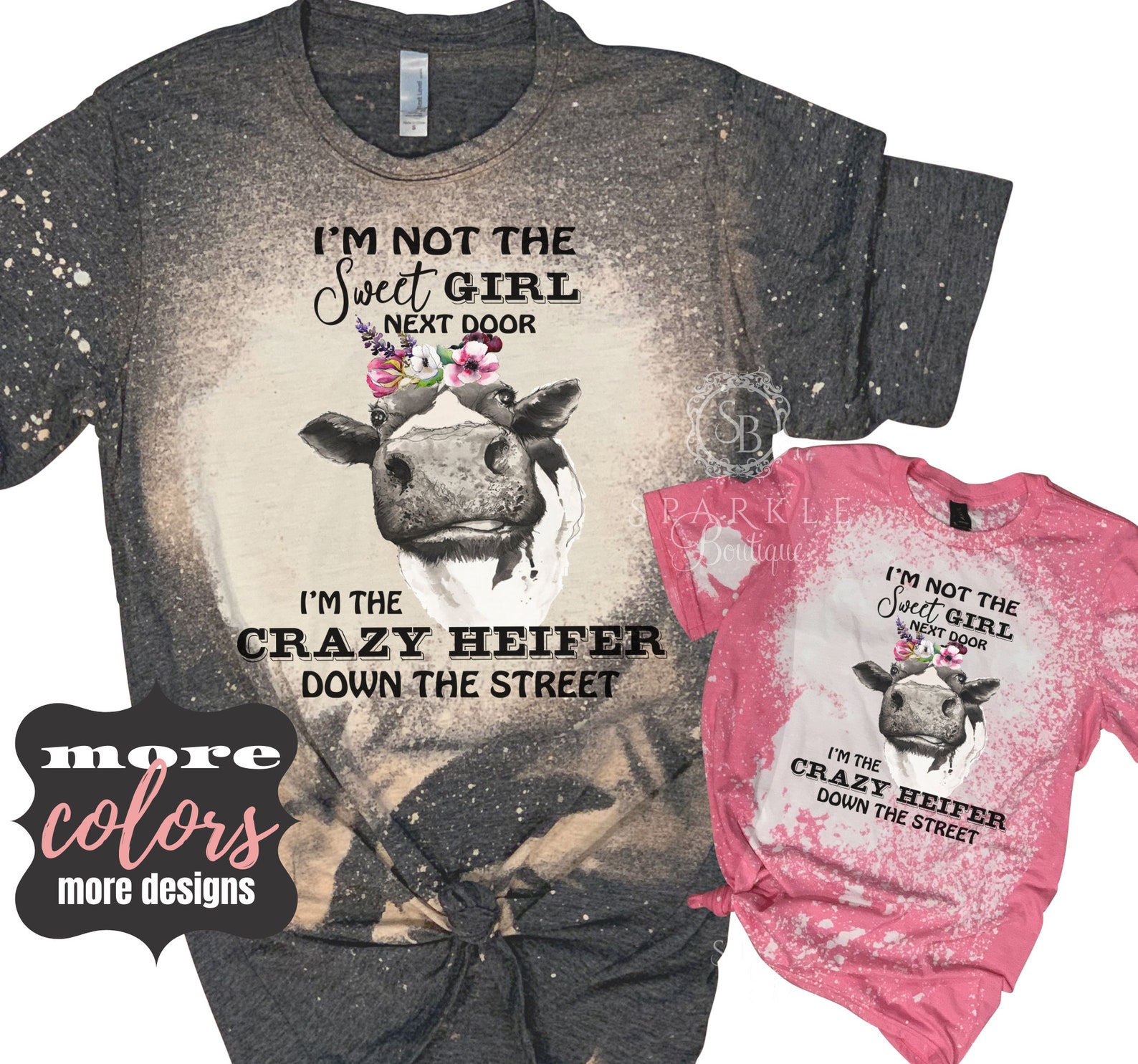 Crazy Heifer - BLEACH Shirt - HEIFER Shirt - Funny Cow Shirt ...