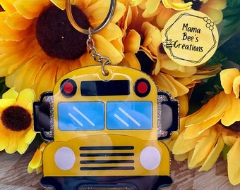 Acrylic Bus Keychain - Etsy