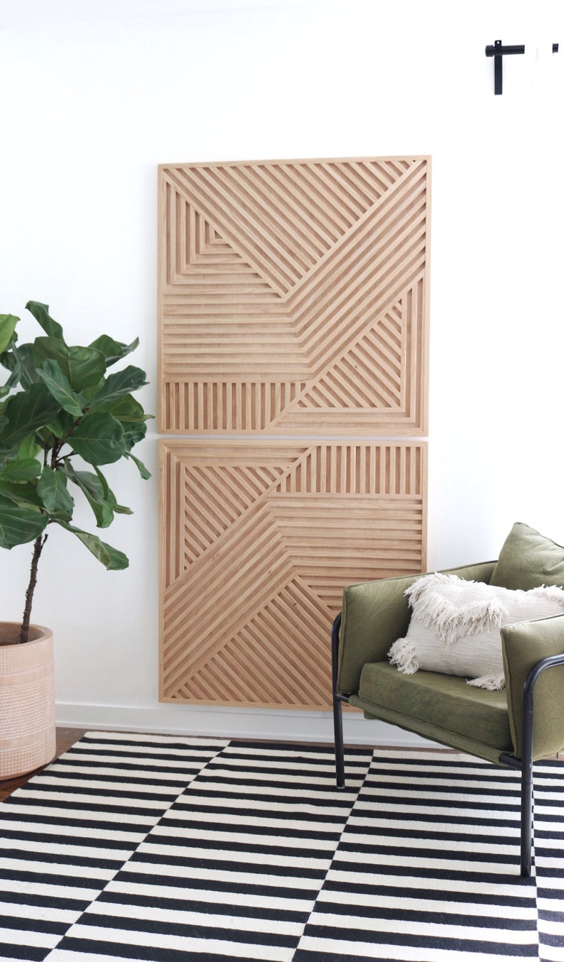 Geometric Wood Art Wood Wall Art Rustic Wall Art Wood Art | Etsy