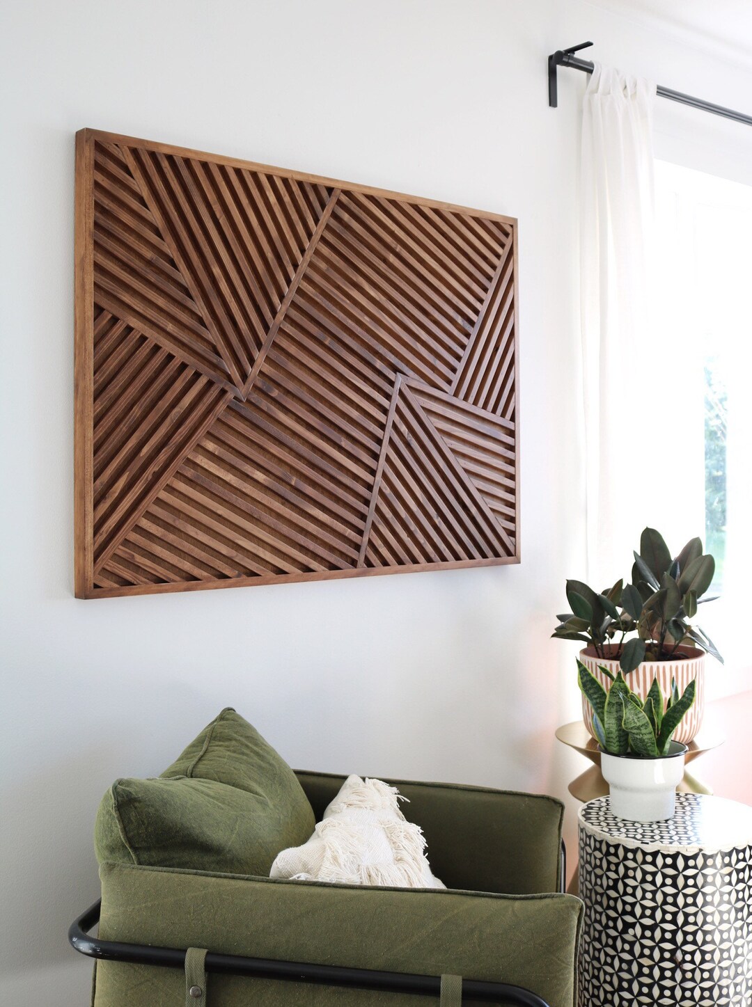 Wood Acoustical Panel, Soundwaves Art, Large Wood Acoustics, Music Room ...