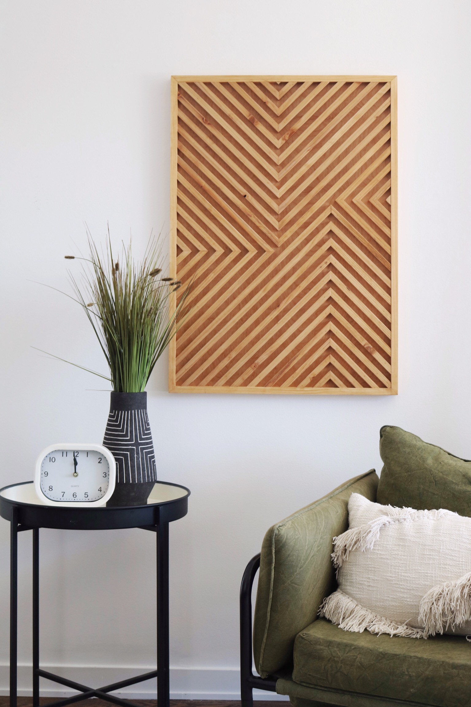 Wood Wall Art Rustic Wood Art reclaimed wood art Geometric | Etsy