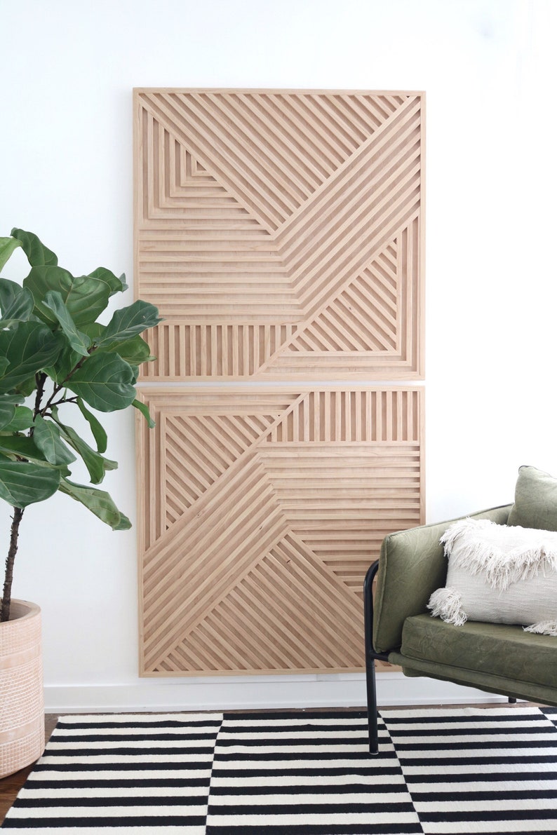 Geometric Wood Art Wood Wall Art Rustic Wall Art Wood Art | Etsy