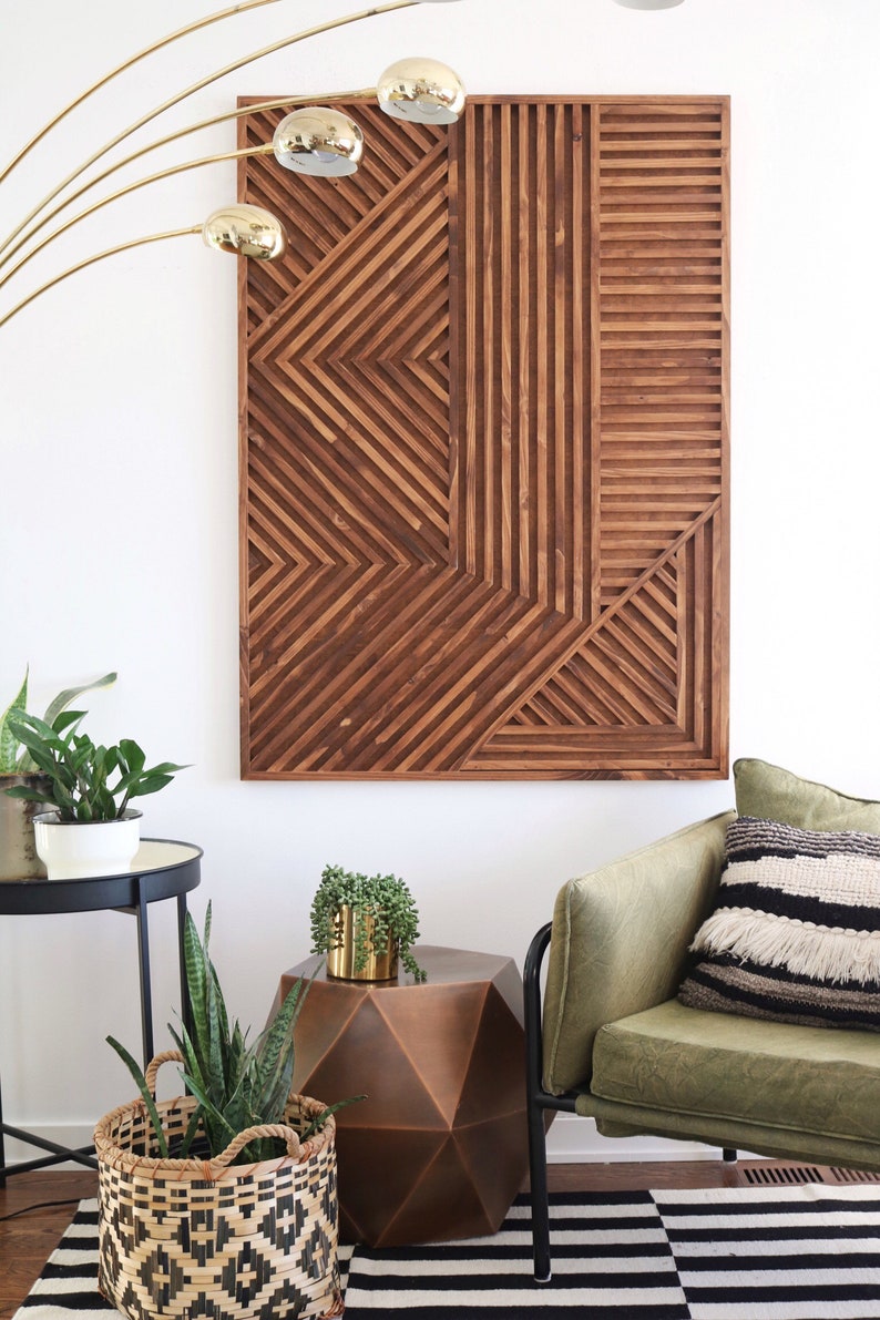 Wood Art Wood Wall Art Geometric Wood Art Geometric Wall | Etsy