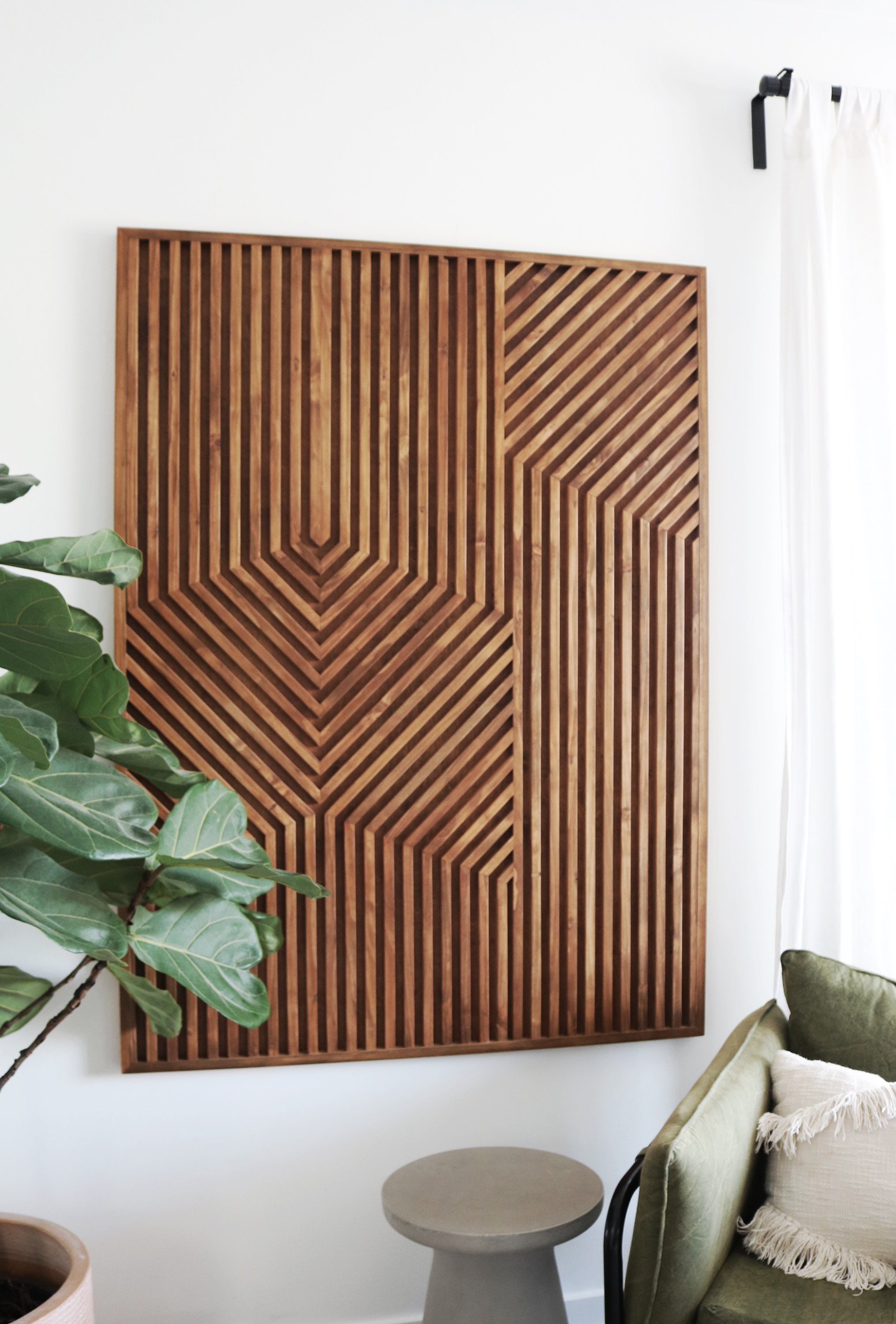 Wood Art Wood Wall Art Geometric Wood Art Geometric Wall | Etsy