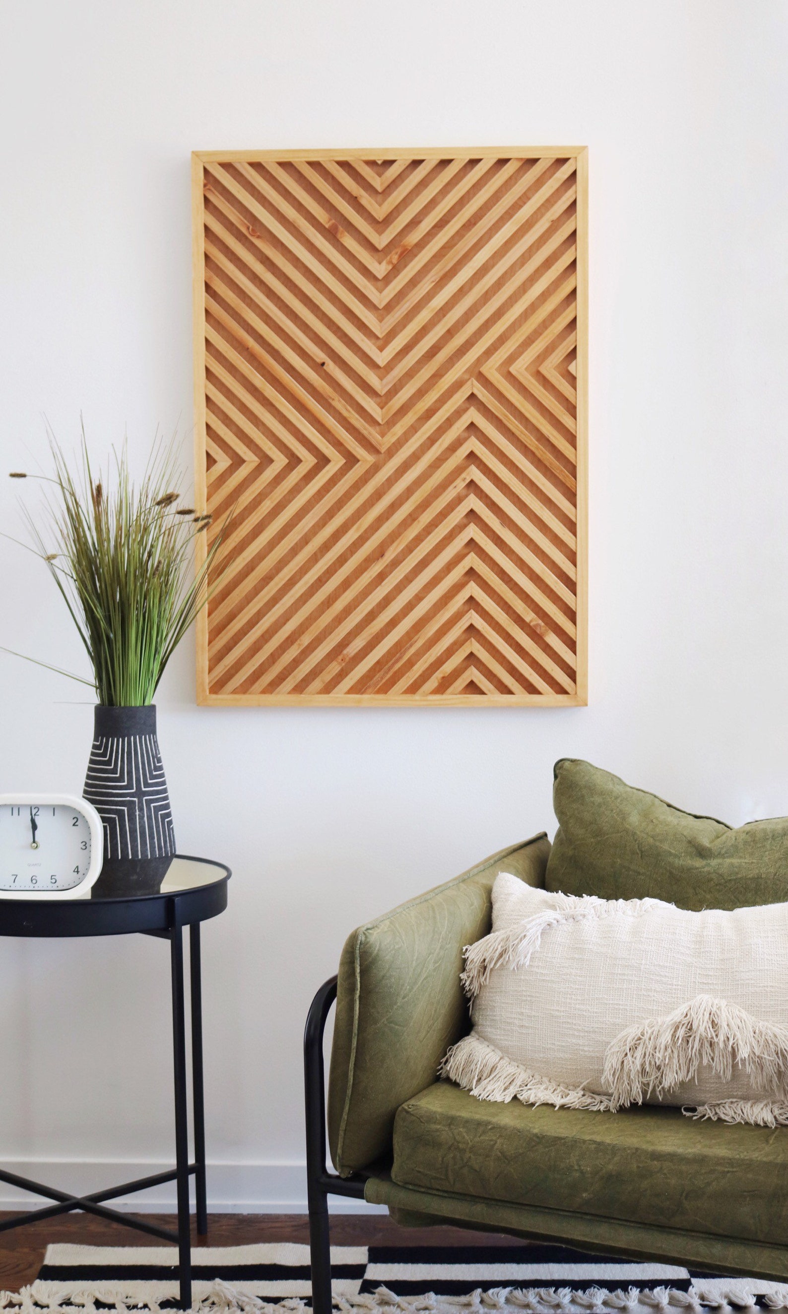 Wood Wall Art Rustic Wood Art Reclaimed Wood Art Geometric - Etsy