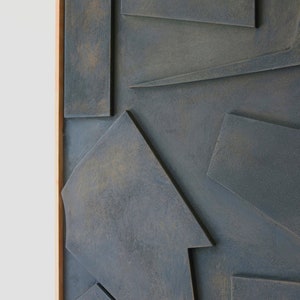 Relief Wall Art, Textured Wall Art, Geometric Plaster Wall Art ...