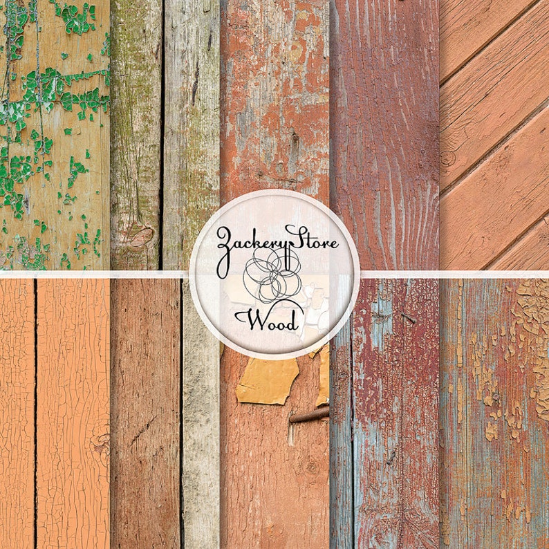 Wood Digital Paper: " WOOD DIGITAL PAPER " With Wood Background, Orange ...