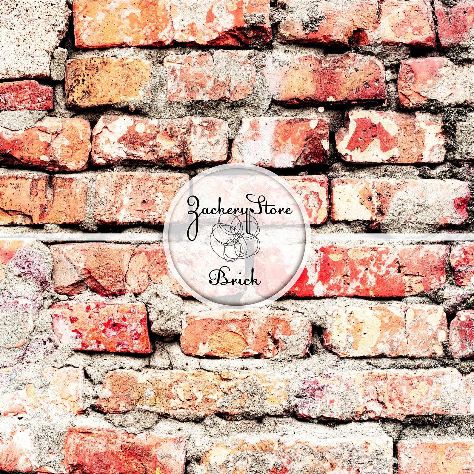 BRICK WALL Digital Scrapbook Craft Paper Pack Texture Set 10 Papers 300 ...