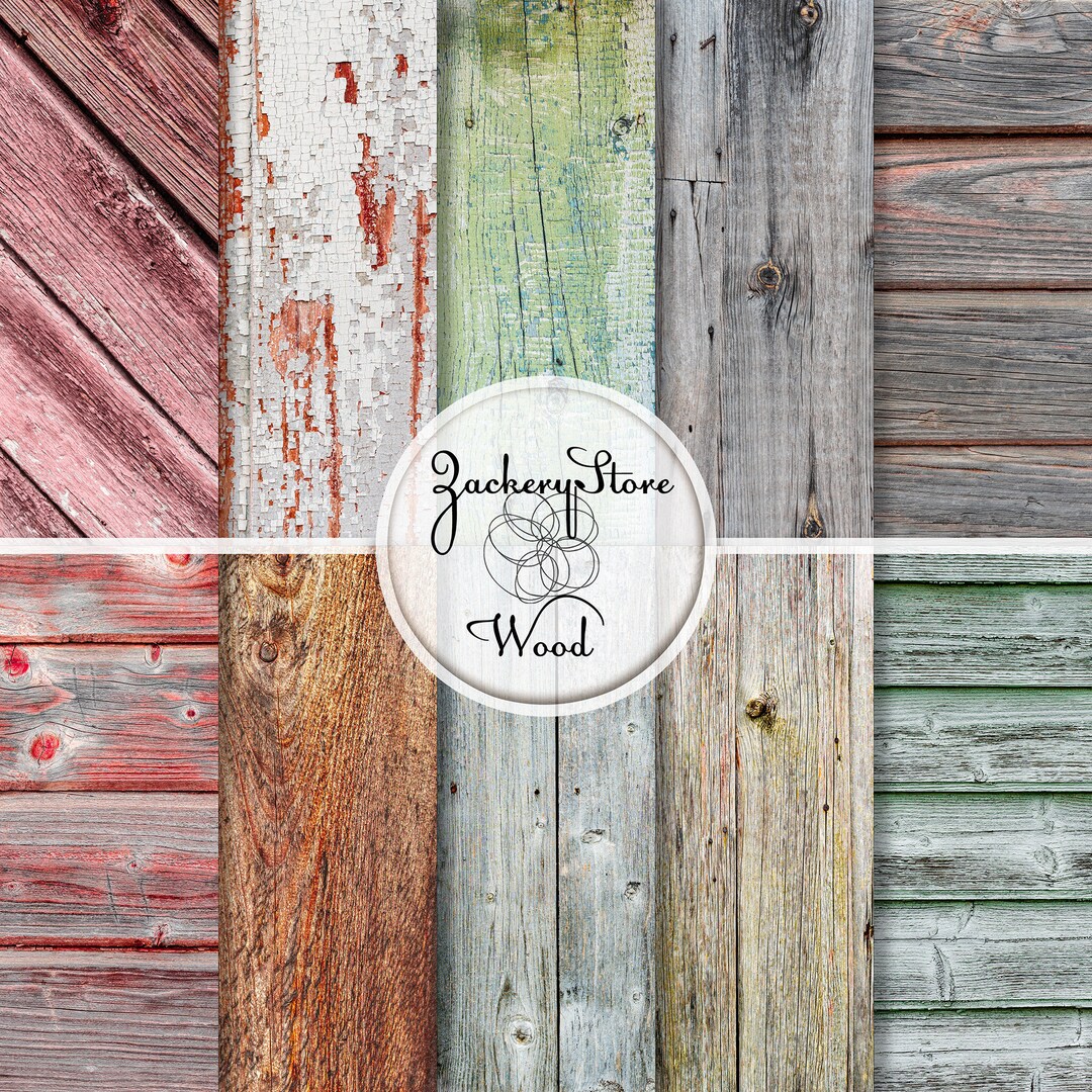 WOOD DIGITAL PAPER With Wood Background, Brown Wood Texture, Rustic ...