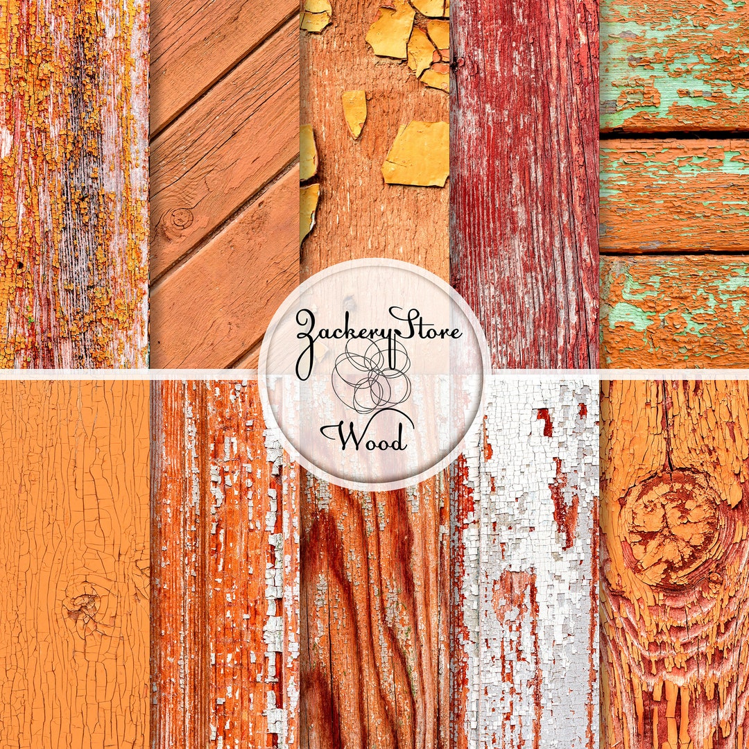 WOOD DIGITAL PAPER With Wood Background, Red and Brown Wood Texture ...