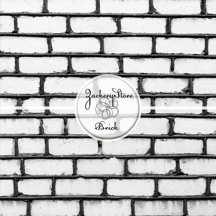 BRICK WALL Digital Scrapbook Craft Paper Pack Texture Set 10 Papers 300 ...
