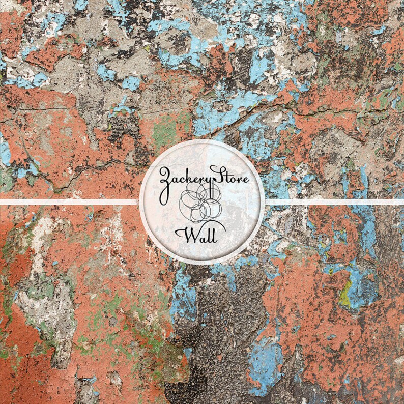CONCRETE WALL Digital Scrapbook Craft Paper Pack Texture Set 6 Papers ...
